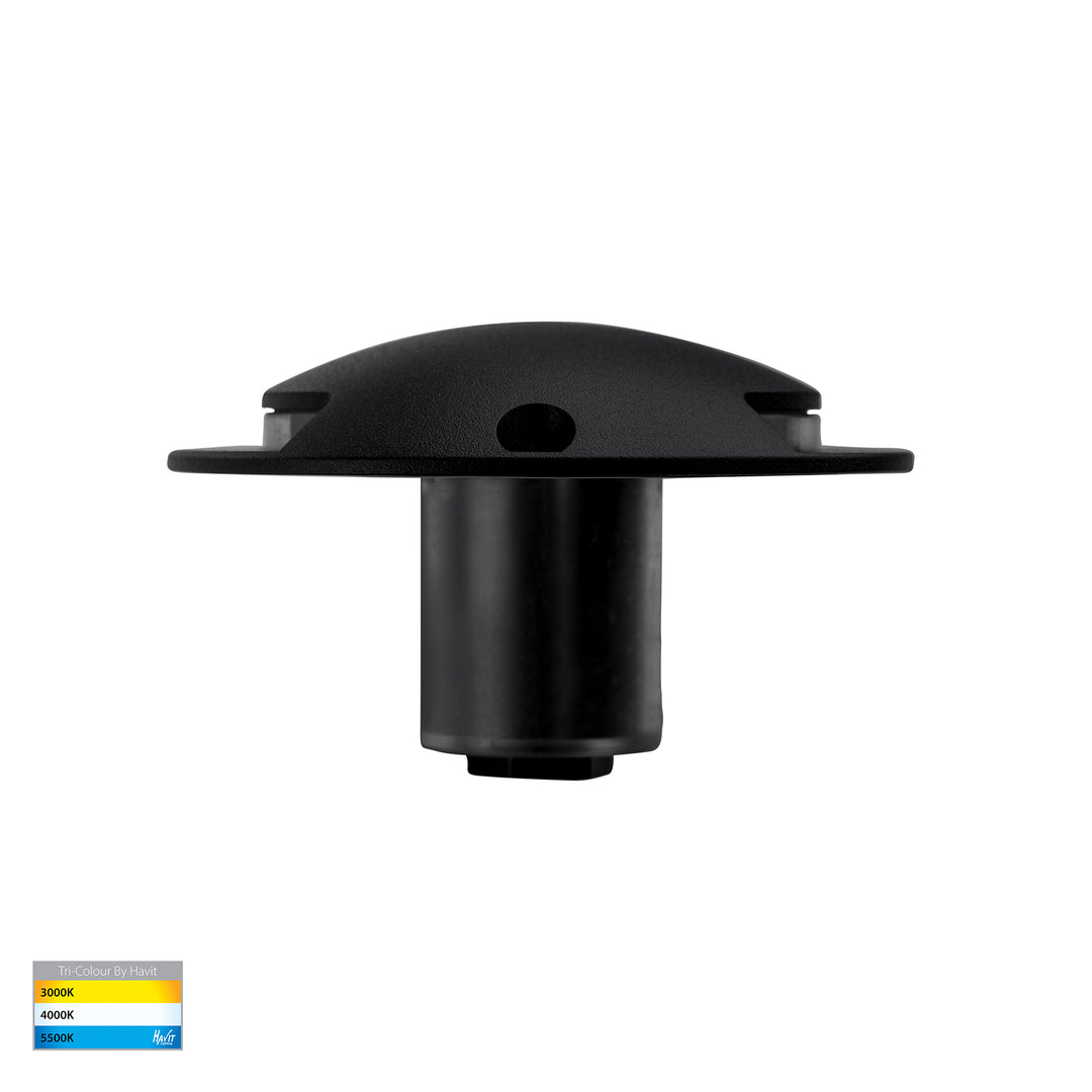 HV2872T-BLK-12V - Dome Black Aluminium Two Way LED Deck Lights – Havit ...