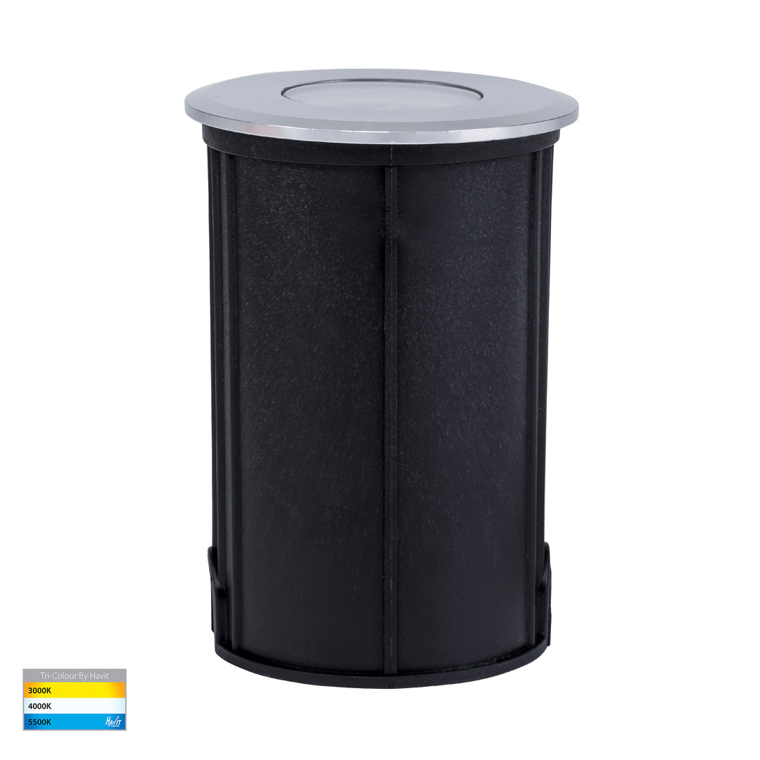 HV2882T-SLV-12V - Elite Silver Aluminium LED Deck or inground lights ...