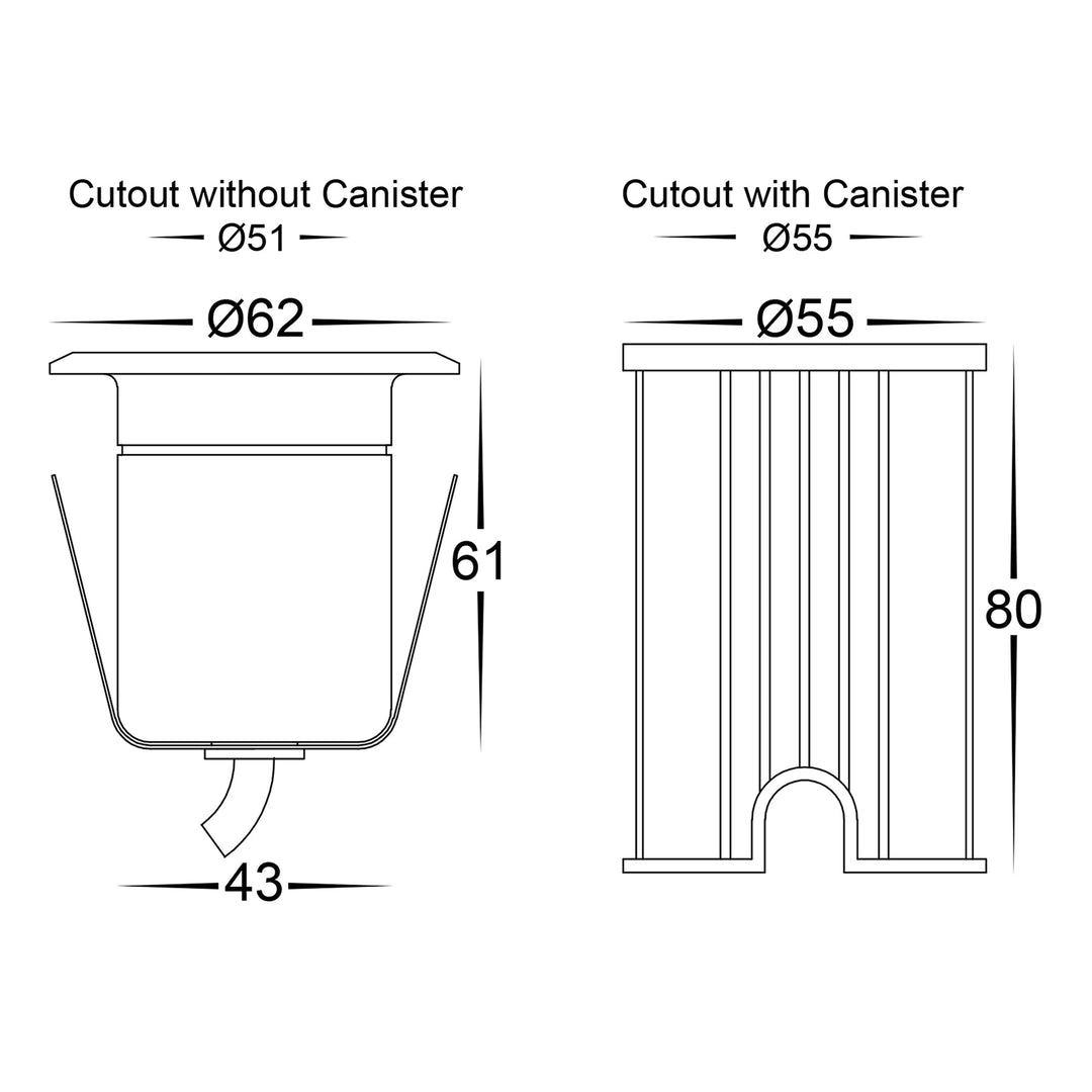 HV2882RGBCW-SLV - Elite RGBCW Silver Aluminium LED Deck or Inground Li ...