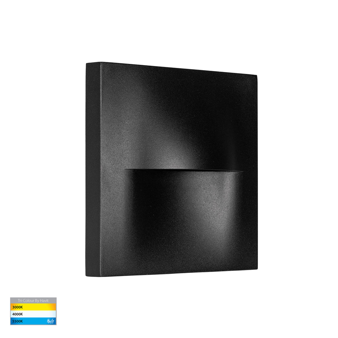 HV3228T-BLK - Lisca Aluminium Black Square LED Wall Light – Havit Lighting