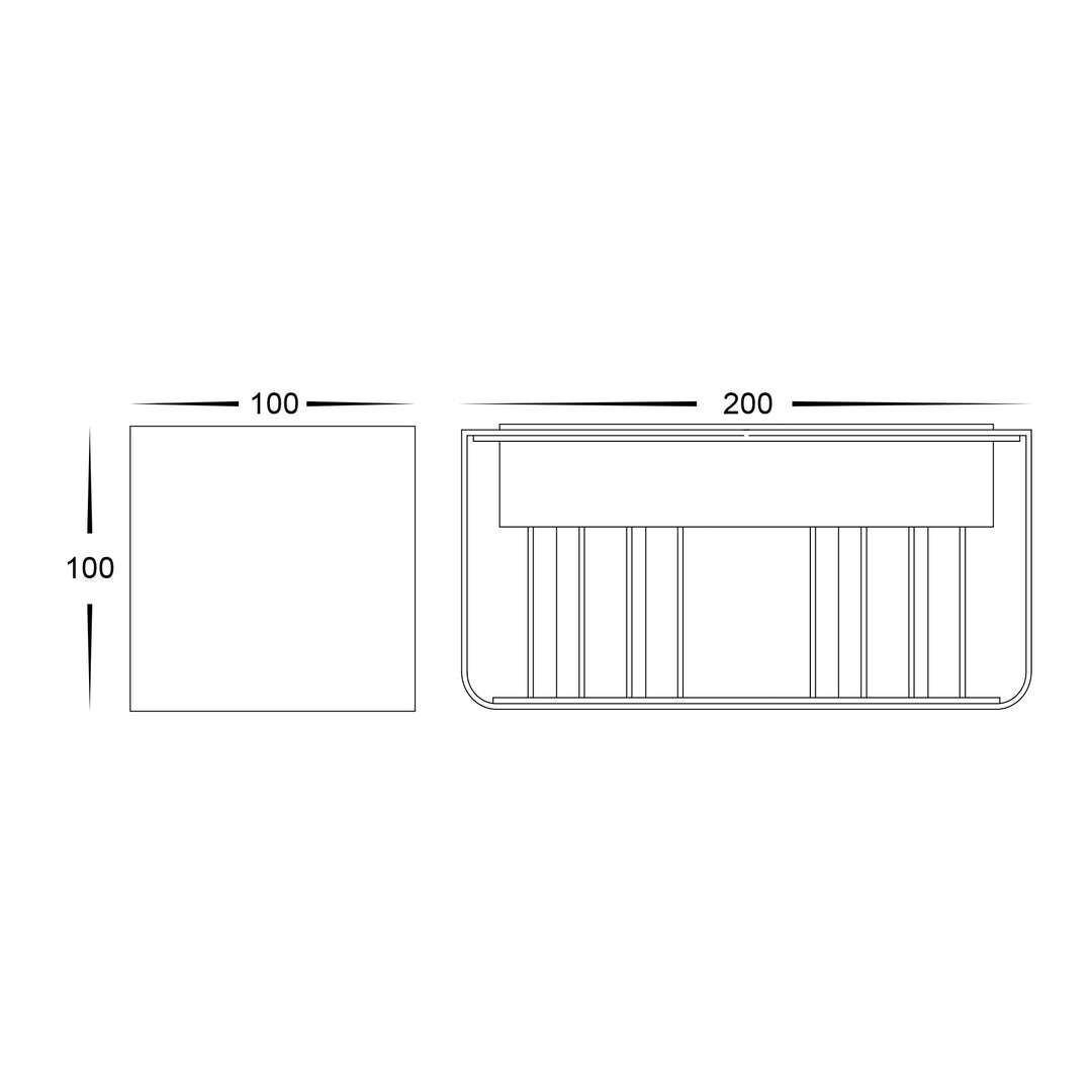 HV36584T-WHT-SQ - Versa White Square Up & Down Wall Light – Havit Lighting