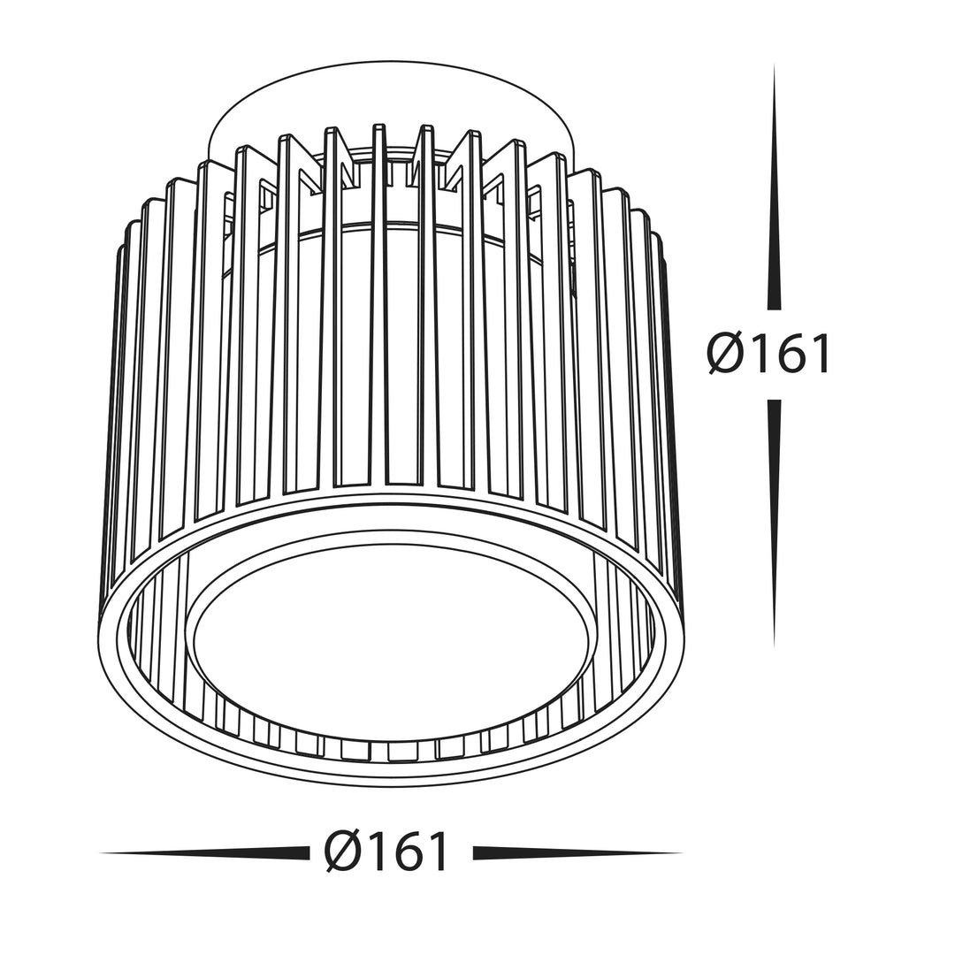 HV5894W-BLK - Lumo Aluminium Black Surface Mounted Ceiling Light – Havit Lighting