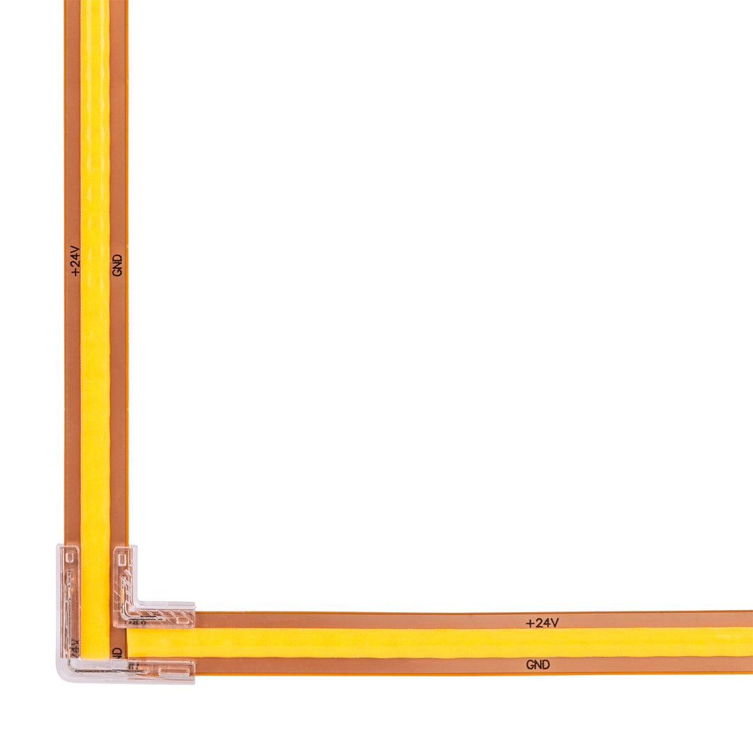 HV9952-L - L Shape LED Strip Connector to suit IP20 8mm PCB LED Strip ...