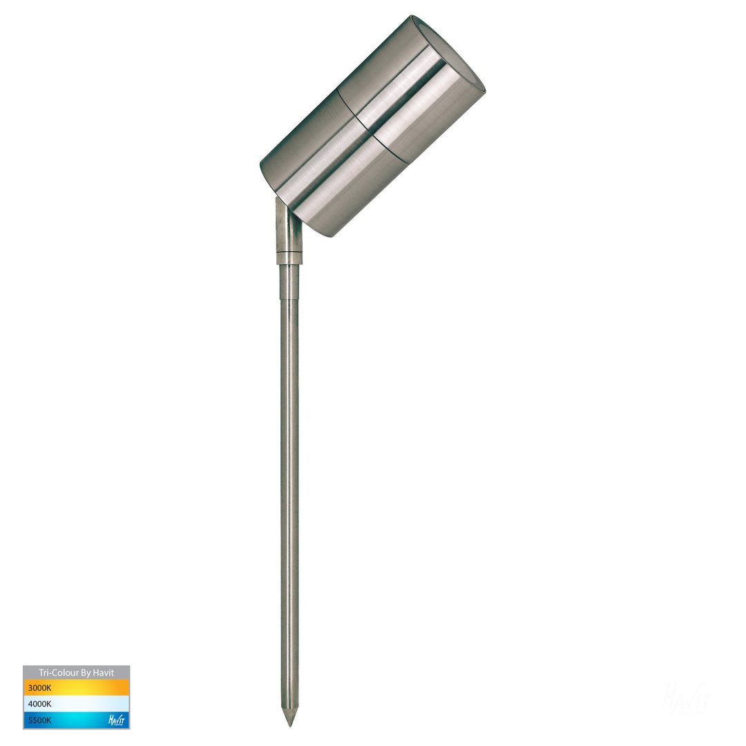 HV1409T - Fortis Stainless Steel TRI Colour Single Adjustable LED Spik ...