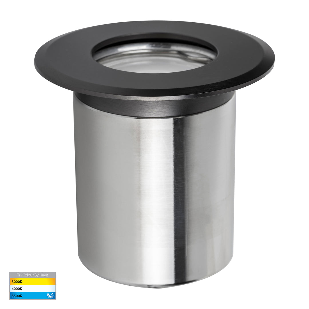 HV19022T-GPH - Ollo Graphite Coloured Brass TRI Colour LED Wall or Ing ...