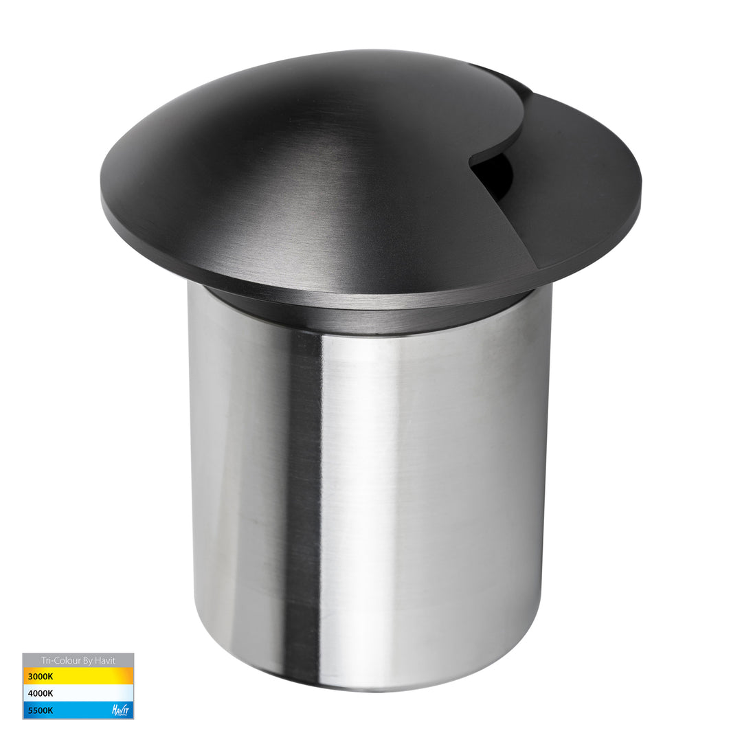HV19062T-GPH - Viale Graphite Coloured Brass TRI Colour LED Single Dri ...