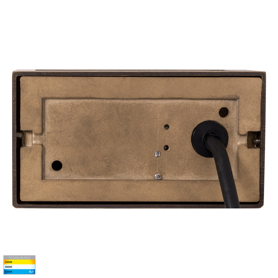 HV3283T-BRZ - Ridge Solid Bronze LED Step Light – Havit Lighting