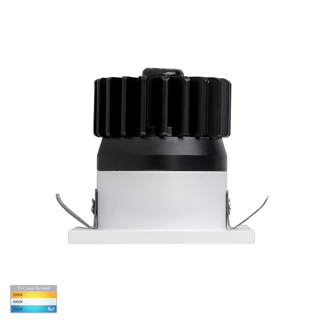 HV5701T-WHT - Niche White Square Mini Recessed Downlight – Havit Lighting