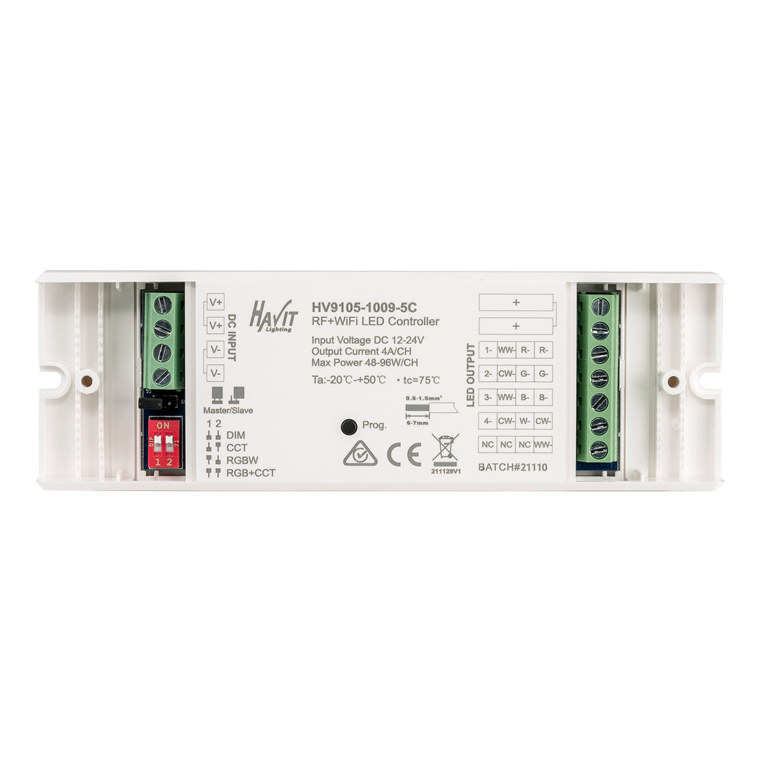 HV9105-1009-5C- WIFI + RF LED Strip Receiver – Havit Lighting